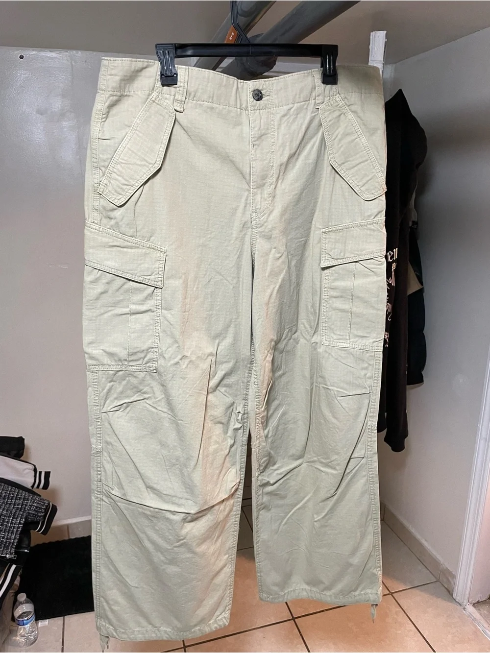 H&M | Pants | Hm Light Beige Cargo Pants Men Us 36 | Poshmark